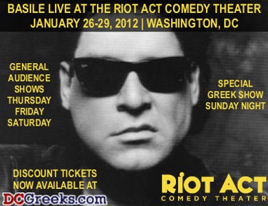 Greek American Comedian BASILE Live at the Riot Act Comedy Theater ...